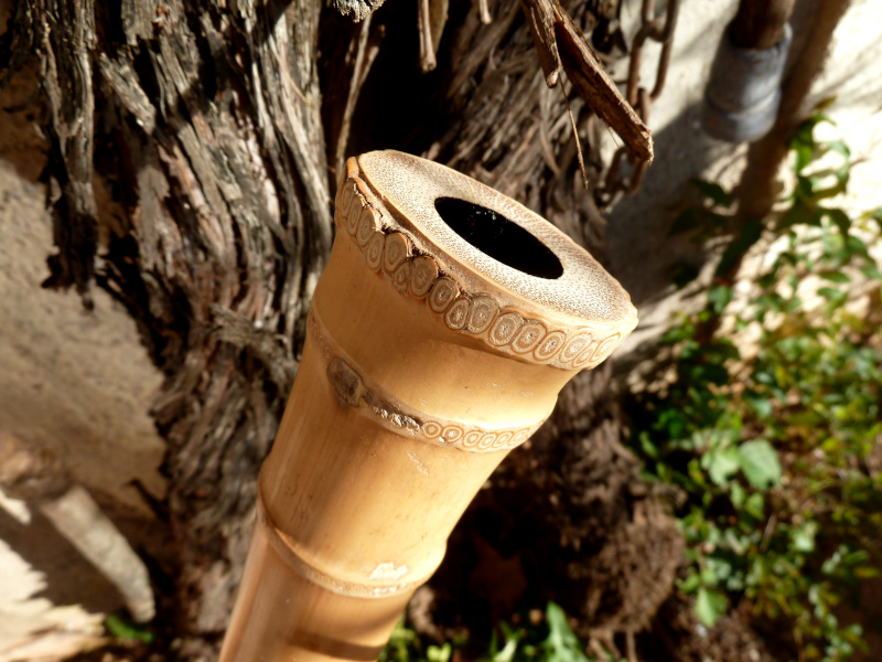 Fuke style Ji-nashi Shakuhachi 2.1 in B | Atelier Chikudo